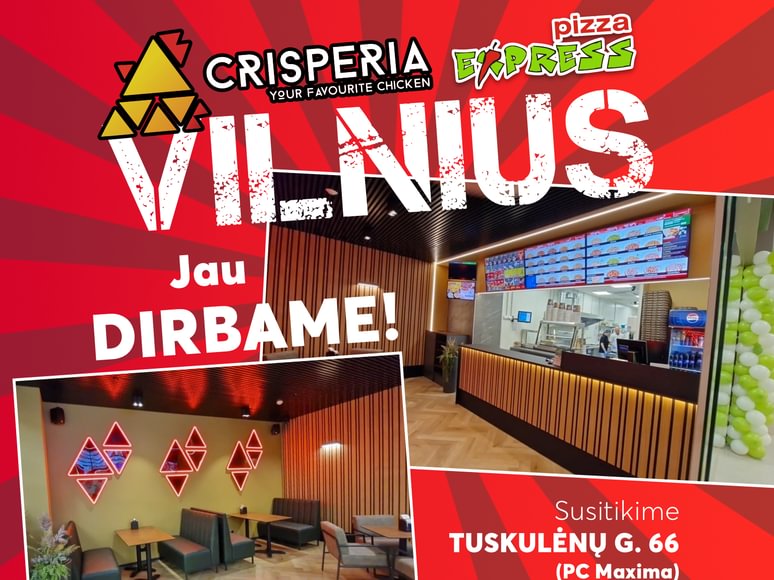 Maistas į namus – „Express Pizza“, „Crisperia“, „Fasta Pasta“