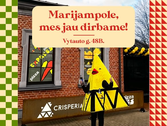 Maistas į namus – „Express Pizza“, „Crisperia“, „Fasta Pasta“