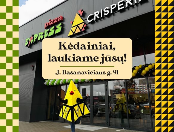 Maistas į namus – „Express Pizza“, „Crisperia“, „Fasta Pasta“