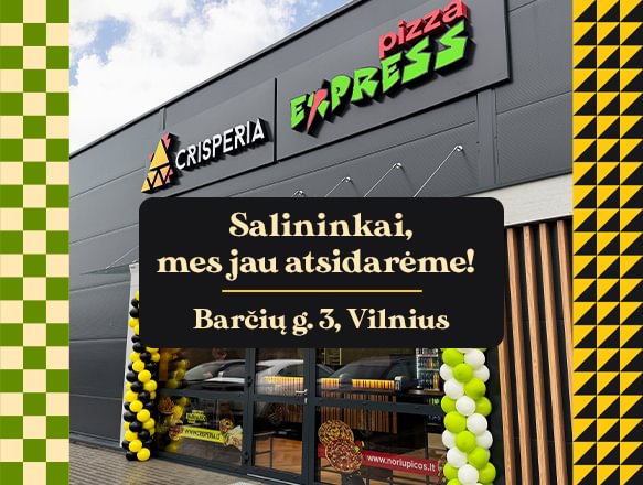 Maistas į namus – „Express Pizza“, „Crisperia“, „Fasta Pasta“